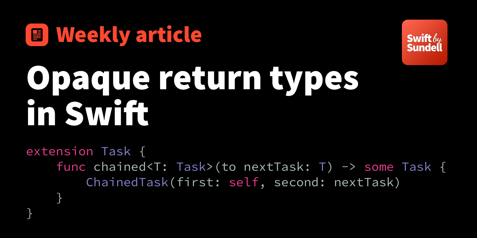 Opaque Return Types In Swift Swift By Sundell