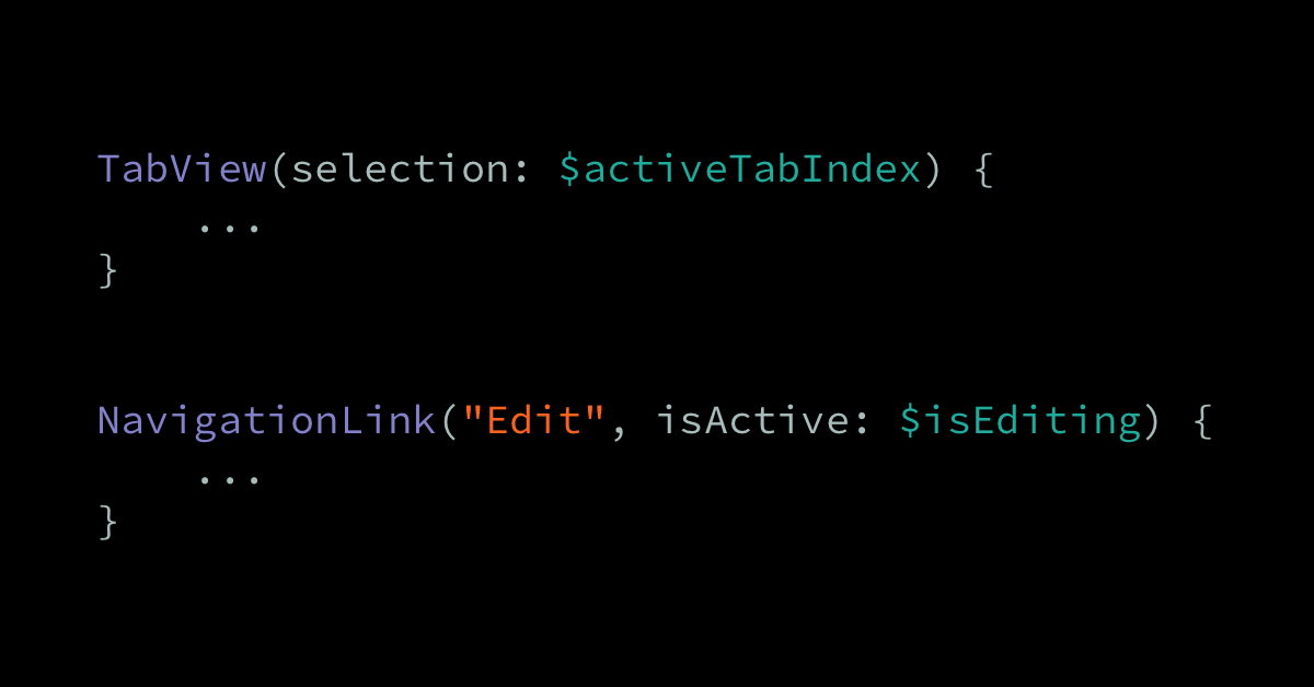 Programmatic navigation in SwiftUI | Swift by Sundell Programmatic navigation in SwiftUI | Swift by Sundell